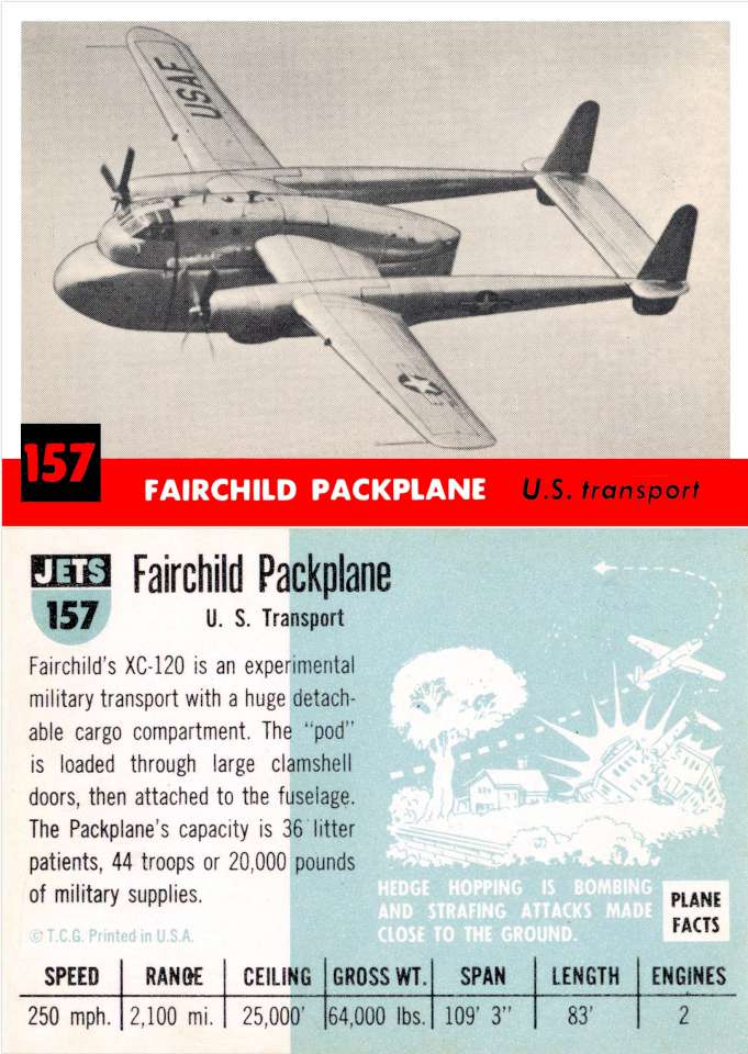 157 Fairchild XC-120 Packplane